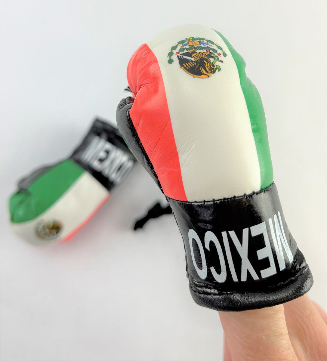 Mini Boxing Gloves MEXICO Country Flag National Pride MMA Car Mirror D ...