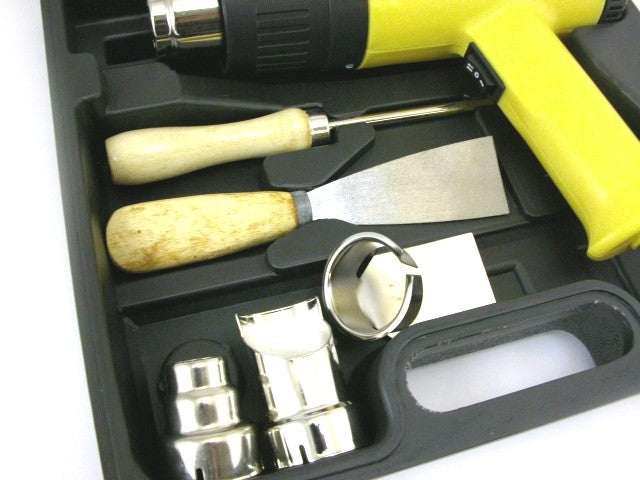 Electric HEAT GUN - Dual Temperature - Case and Nozzles Heavy Duty Kit ...